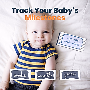Baby Monthly Milestone Blocks Gender Neutral for Baby Boy and Girl Age Blocks for Photo Props Baby Milestone Blocks with Baby Milestone Board