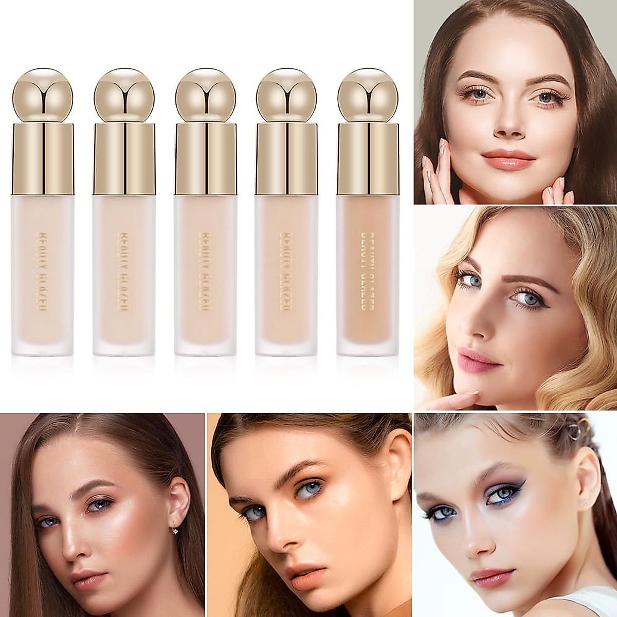 Hydrating Concealer, Lightweight Full Coverage Concealer for Dark Spots, Long-Lasting, Conceals and Corrects, Hydration and Highlights, Light Sand Shade, Satin Finish, All-Day Wear, 0.265 Fl Oz (105#)