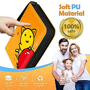 Card Binder For Pokemon Card 4 Sleeves with 400 Cards Holder,Trading Card Albums Book Case Folder with 3 Rings For Game,Sports