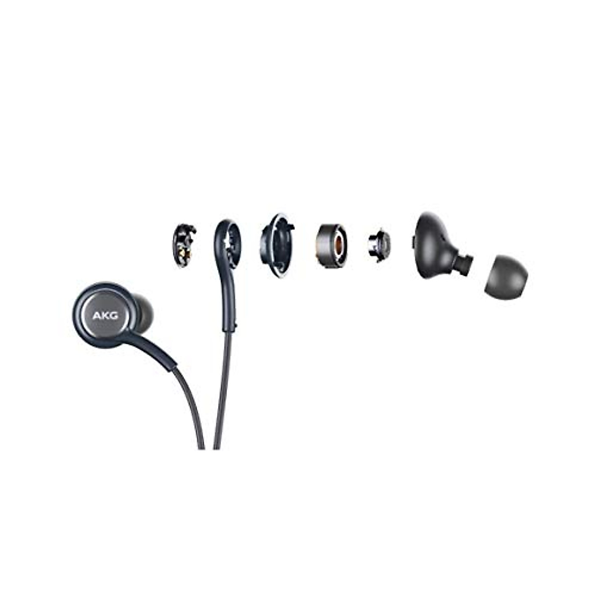 Samsung Stereo Headphones with Microphone for Galaxy S8, S9, S8 Plus, S9 Plus, Note 8 and Note 9 - Bulk Packaging - Titanium Grey