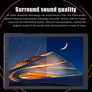 Naroote 10 Inch Tablet, HD Tablet 4GB RAM 64GB ROM Dual Speakers 100‑240V IPS Screen Travel 3G (US Plug)