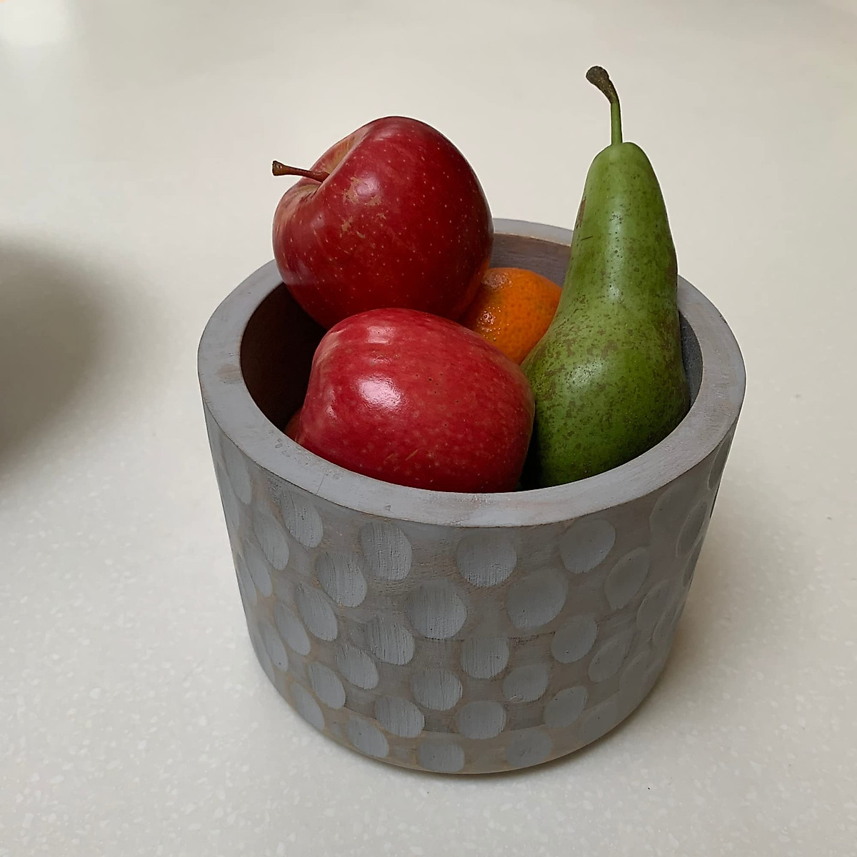 BaraBara Mango Wooden Salad Bowl Set, Small Salad Bowls with set of Two Mango Wood Utensils for House Warming, Anniversaries and Birthdays Size: L6xW6xH4.25, Utensils L9.8 xW2.36 xH0.5 Inches