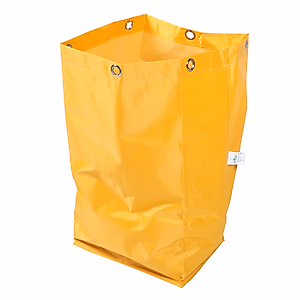 PartyKindom 6 Pcs Canvas Bag Yellow Vinyl Bag Car Can Trash Bag Waterproof Janitorial Bag Janitorial Cart Bag Appliance Hand Dolly Glass Spray Bottle Garbage Conical Trolley Bag Work