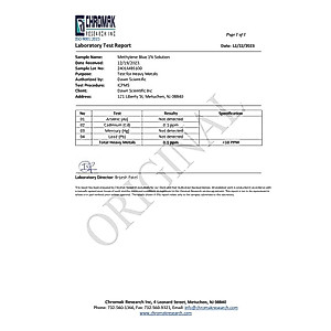 Methylene Blue 1% 30 mL Glass Dropper Bottle (Pack of Two) |USP-Grade Methylthioninium Chloride Liquid | for Brain Function & Cognitive Health | No Formaldehyde