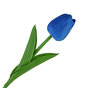 10PCS Artificial Flowers Bend Randomly PU Plastic Tulip Artificial Flowers Real Touch Silk Flower for Wedding Bridal Party Home Holidays Garden Birthday Office Décor DIY