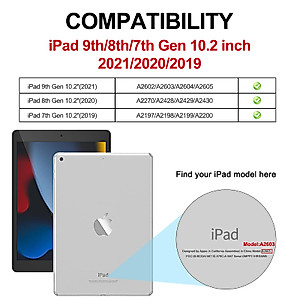 RUGGYCASE iPad 10.2 inch Case, Heavy Duty Shockproof iPad 9th/8th/7th Generation Case with Screen Protector - iPad Hard Shell Case for 9th Generation (Black)…