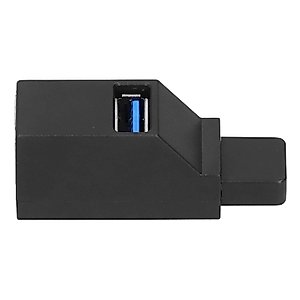Portable USB Hub, Portable USB Hub High Speed 3 Port Portable Data Hub with Lanyard USB2.0 USB3.0 Interface Computer Supplies for Laptops, PC