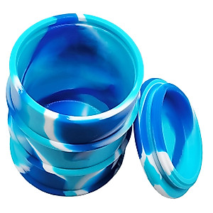 vitakiwi 500ml Large Silicone Containers Non-stick Food Storage Jar with Barrel Shape Multi Use (5)