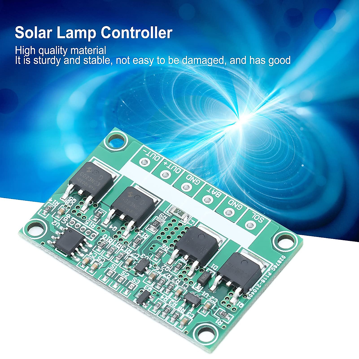 Hyuduo Solar Lamp Controller,10A 3.7V/7.4V/11.1V Solar Light Circuit Board Warning Flashing Adjustable Solar Lamp Controller Module Accessories 3.2V-18V,for Home Courtyard Garage Fence Deck,LED chip