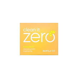BANILA CO Clean it Zero Mandarin-C Cleansing Balm Brightening - Refreshing Makeup Remover with Vitamin C & Citrus Extracts, Korean Skincare for Glowing Complexion,Made to Brighten Dull Skin Types - 100ml/3.38 fl oz