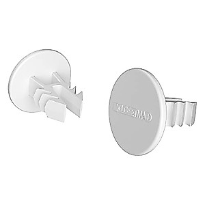 ClosetMaid 20810 SuperSlide Hang Rod End Caps, 200-Pack, White, 200 Piece