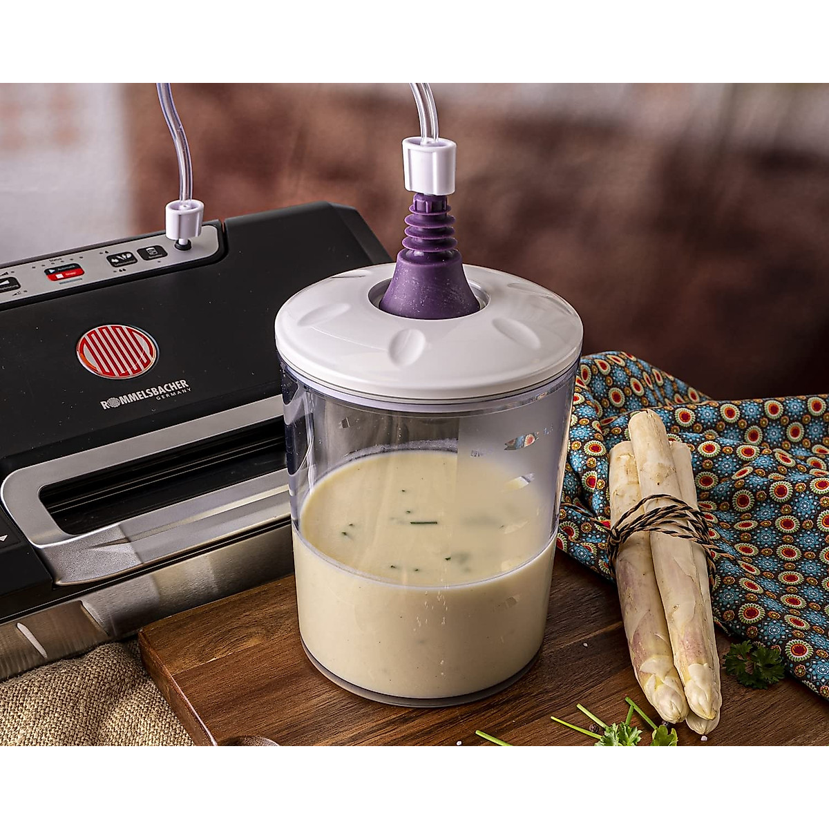 Magic VAC VCK 525 Vacuum Container Set Round with Lid 0.75 L / 1.5 L / 3 L