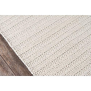 Momeni Andes Wool and Viscose Area Rug 3' X 5' Ivory