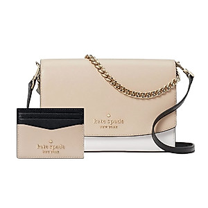 Kate Spade Carson Convertible Crossbody Handbag With Card Case (Warm beige)