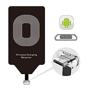 Wireless Charging Adapter Charger Receiver Compatible LG G4 Stylo 2 3 G4 G3 G2 V10 K7 Q6 K20 Samsung Galaxy S4 S3 J7 Pro A12 A11 A10 Note 4 Moto G5 Plus G5S E5 E4 Micro USB Module Card Android Charge