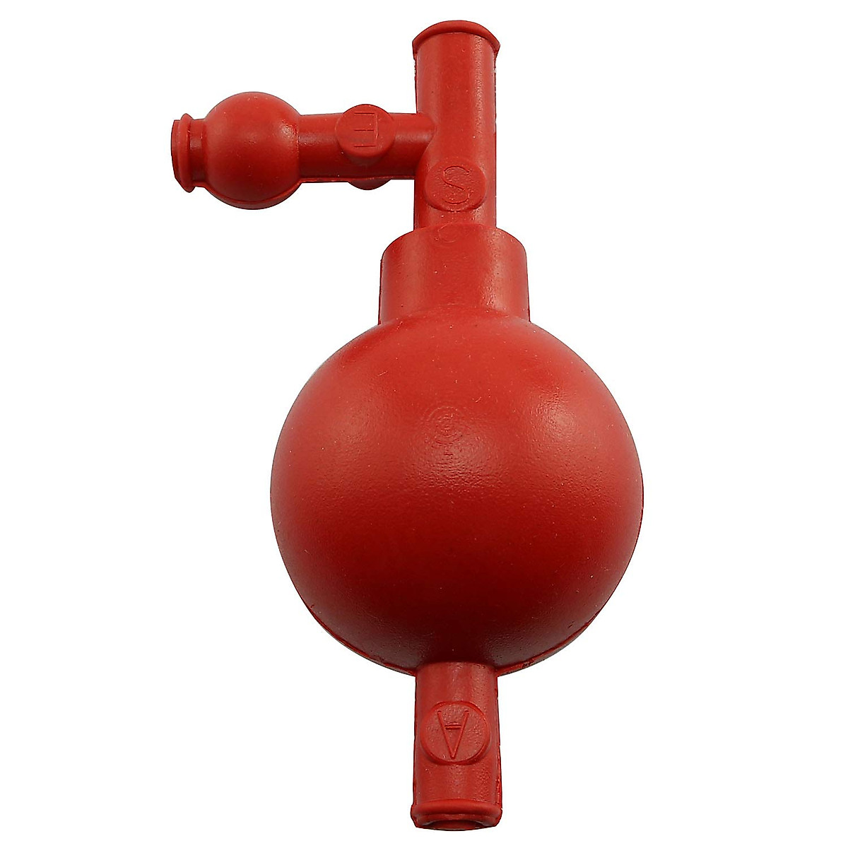 JCBIZ Lab Pipette Filler Bulb 3 Valves Rubber Pipets, Red Three Valve Safety Pipette Filler