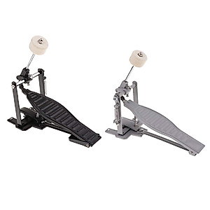 Baosity Single Spring Bass Drum Pedal with Drum Wool Beater for Children Gift, Black