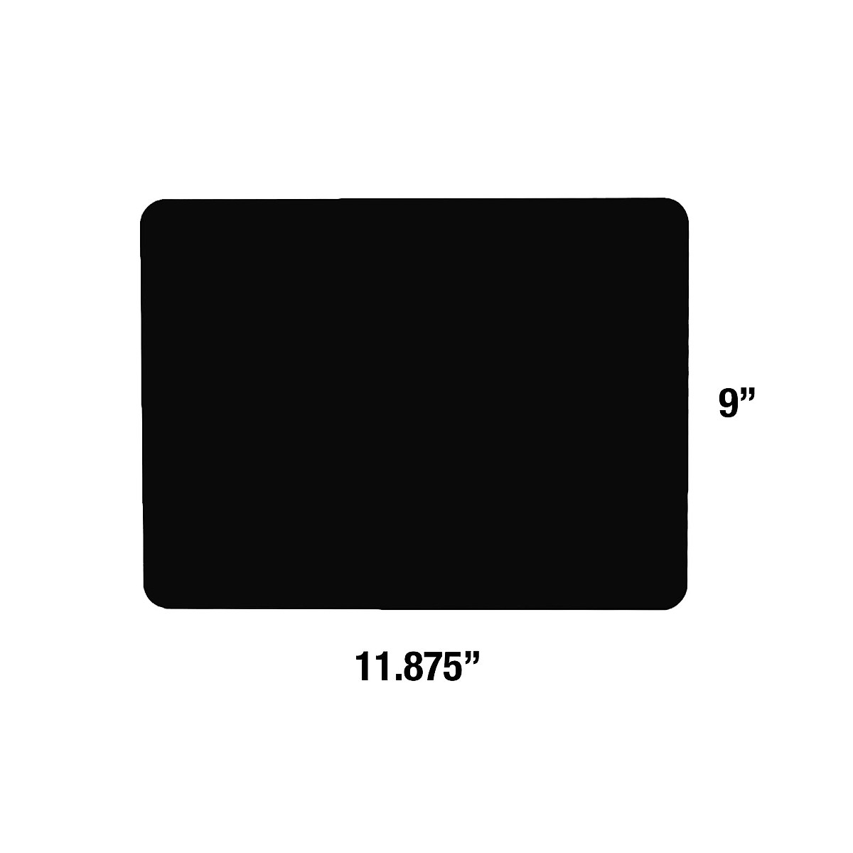 Black Dry Erase Board 9 x 11.875 for Home or School Use