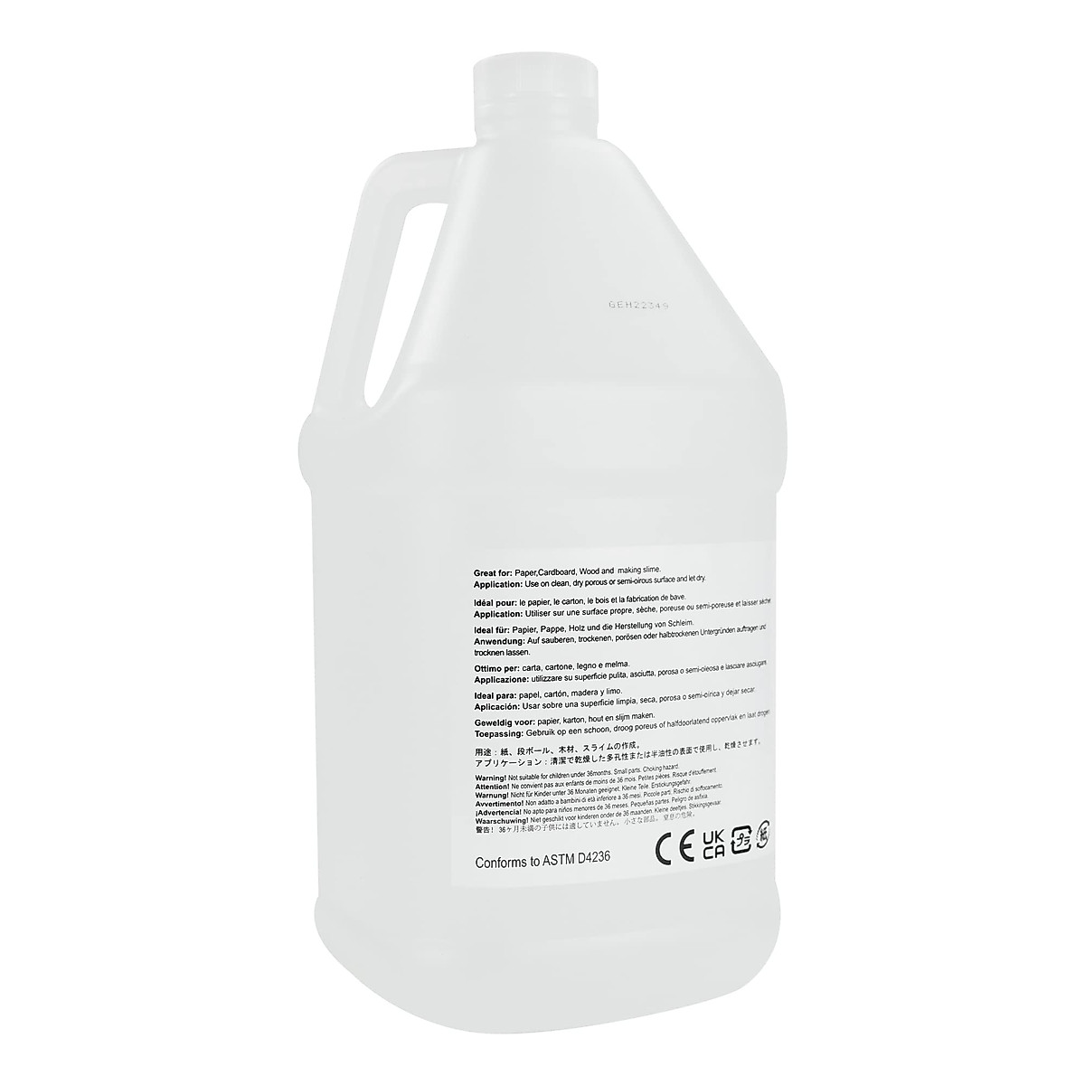 Amazon Basics All Purpose Washable School Clear Liquid Glue - Great for Making Slime, 1 Gallon Bottle