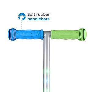 Sakar Ignight Green 3 Wheel Scooter for Boys and Girls Ages 3+, Max Weight 75lbs, Foot-Activated Brake - Durable, Comfortable, & Easy to Ride