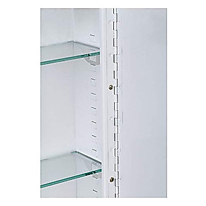 Ketcham 18" Wx 24" H Deluxe Series Recessed Mounted Bright Annealed Stainless Steel Framed Single Door Medicine Cabinet