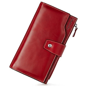 BOSTANTEN Genuine Leather Hobo Handbag bundle Womens Wallet