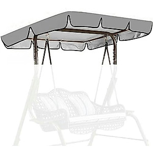 BTURYT Replacement Canopy for Swing Seat 2 ; 3 Seater Sizes, Garden Swing Canopy Replacement Waterproof, Outdoor Garden Chair Awning Cover