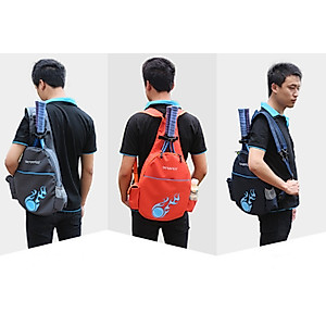 Klau Tennis Badminton Racquet Backpack, Nylon Tennis Racket Cover Outdoor Sports Bag Purple for Tennis Beginners