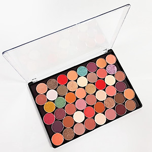 XL Large Empty Magnetic Makeup Eyeshadow Palette with Clear Cover and 20pcs Adhesive Stickers for DIY Your Own Eyeshadow, Blush Palette 9.25'' x6.57''