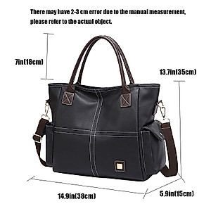 Tote Shoulder Bag for Women Large Purse and Handbag Soft Top Handle Bag Travel Bag