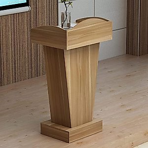 Lectern Simple Lecterns Particle Board Laptop Desk Teacher Podiums with Open Storage Podium Stand Conference Table Podium Stand