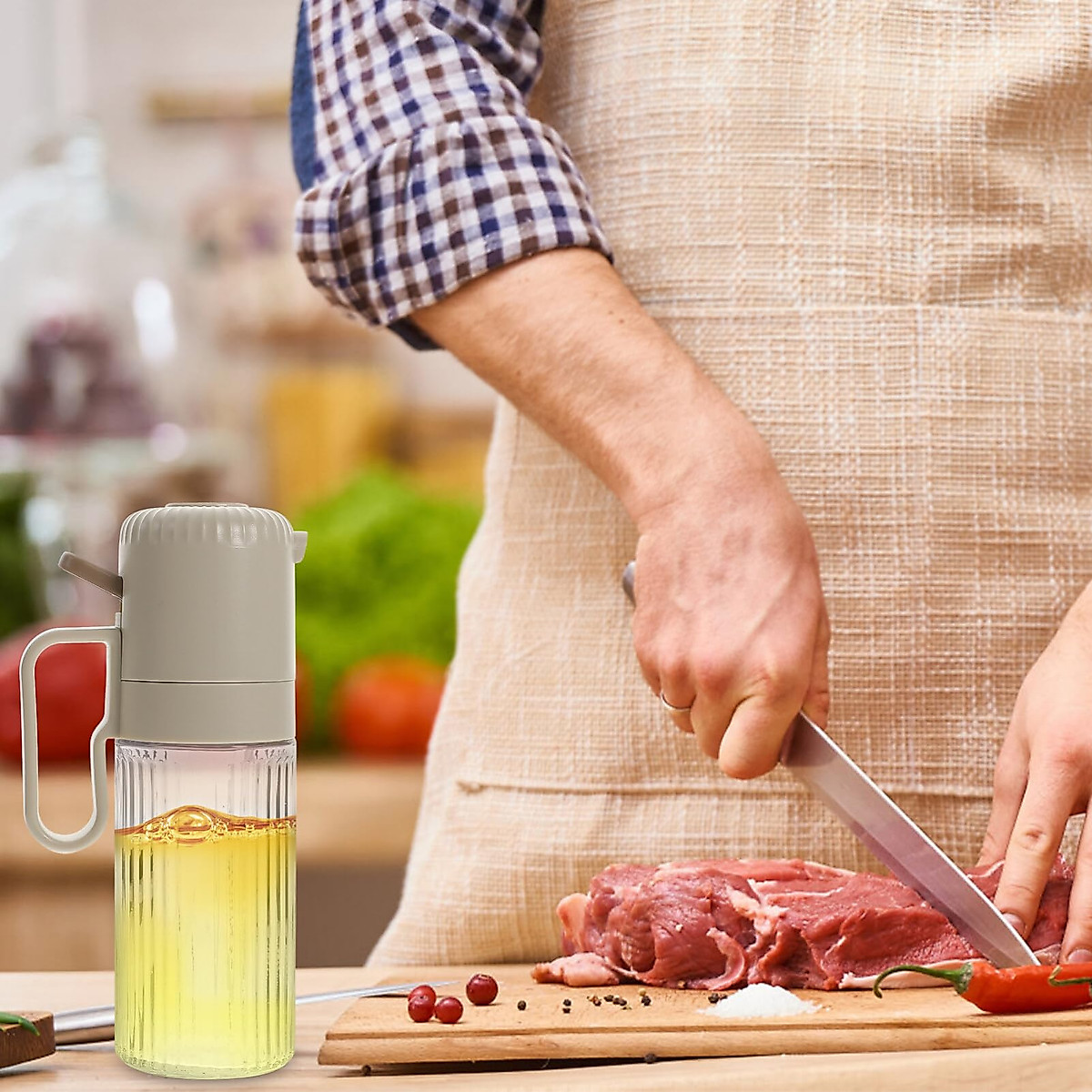 Cabilock Spray Bottle Olive Oil Spray Cooking Gadgets Oil Dispenser Container Oil Bottles for Kitchen .oil Dispenser Kitchen Gadgets Kitchen Oil Container Oil Holder Oil Sprayer for Cooking