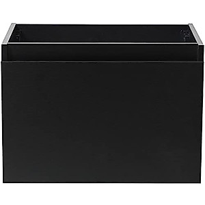 Fresca Mezzo 30" Black Wall Hung Modern Bathroom Cabinet - Cabinet Only (Sink Not Included)
