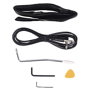 38 Inch Electric Guitar, Rosewood Fingerboard Electric Guitar, w/Picks, Strap, Cord, Bag, Tremolo Arm, for Beginner and Intermediate Performer (Sunset Red)