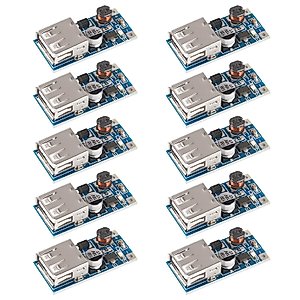 AITRIP 10 PCS PFM Control DC-DC Converter Step Up Boost Module 600MA USB Charger 0.9V-5V to 5V Power Supply Module