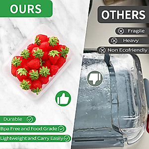 Skroam 12 Pack Airtight Food Storage Containers with Lids (6 Plastic Food Containers+6 Lids), BPA Free Kitchen Storage Containers for Pantry & Kitchen Organizer Storage, Fridge Containers, 20 Labels