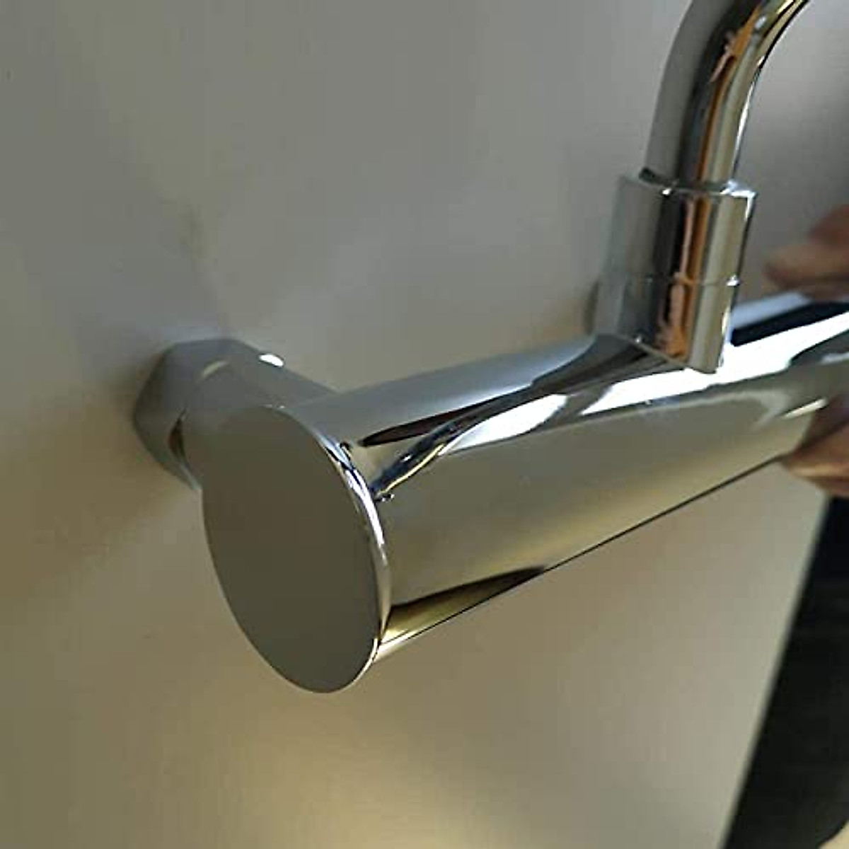 Bathroom Sink Faucet Wall Mounted 360° Rotation Brass Basin Mixer Tap Kitchen Faucet Bathtub Faucet Mop Pool Faucet Sink Mixer Taps,Chrome,28CM