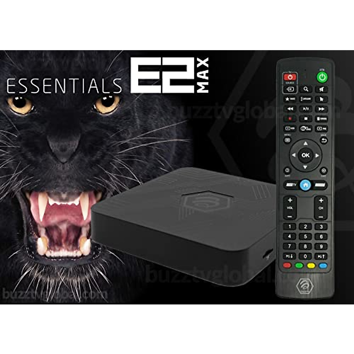 BuzzTV E2 MAX - Optical Audio - Faster Than Ever Before - 4K Ultra HD - 4GB RAM 128GB eMMC- Latest Graphics Processor – Optical Audio - Dual-Band 2X2 WiFi