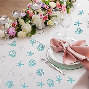 200Pcs Last Toast on the Coast Confetti - Coastal Bachelorette Party Decorations, Champagne Cup Shells Starfish Confetti for Summer Beach Bridal Shower Bachelorette Wedding Party Favors