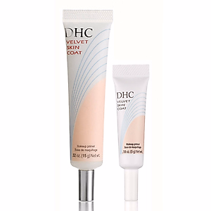 DHC Velvet Skin Coat and Velvet Skin Coat Travel Size 0.52 oz. Net wt. and 0.18 Net wt.