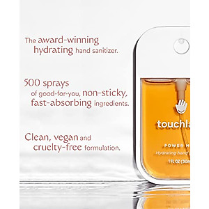 Touchland Power Mist Hydrating Hand Sanitizer FRESH 3-PACK | Mint, Citrus, Lemon Lime | 500-Sprays each, 1 FL OZ (Set of 3)