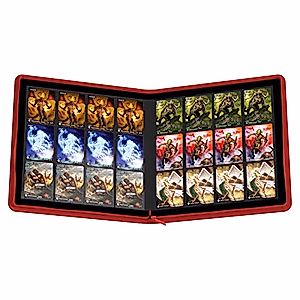 Ultimate Guard Zipfolio 480 – 24 Pocket XenoSkin (Quadrow) Red