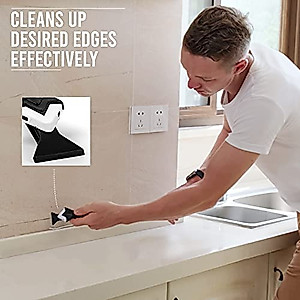 MIH TOOLS Caulking Tool Kit-[34 Pcs] 3 in 1 Silicone Caulking Tools, Grout & Caulk Remover Scraper, Sealant Finishing, Stainless Steelhead, Glass Glue Angle Scraper for Kitchen, Bathroom Floor, Window