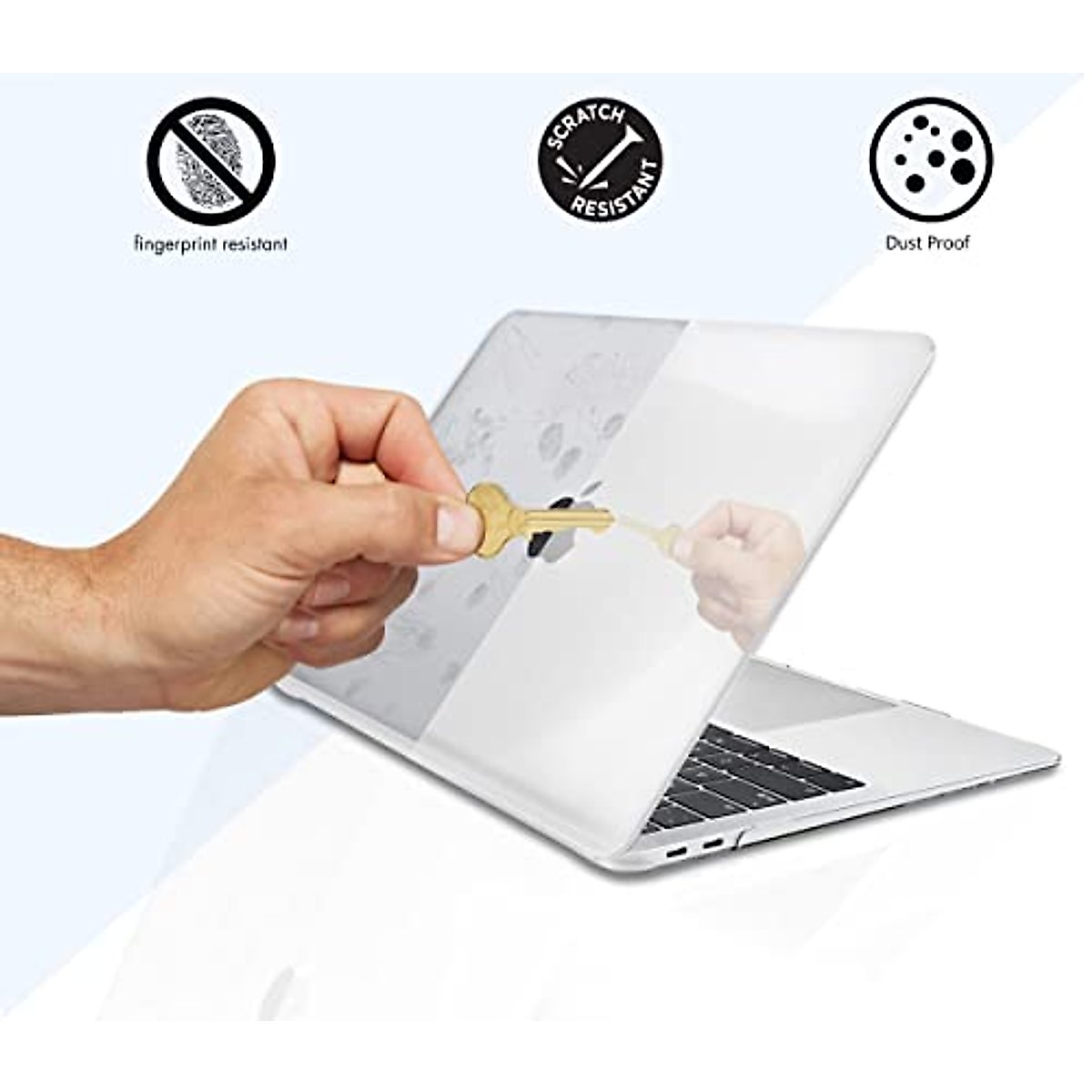 GVTECH Case for MacBook Air 13 inch Crystal Clear Case A1369 A1466, Plastic Hard Shell & Keyboard Cover & Screen Protector for with MacBook Air 13 (2010-2017) (A1369/A1466)