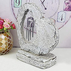 YLSMILE Pet Memorial Stones for Loss of Pet Gifts, Heart Shaped Paw Print Pet Memorial Gifts, Pet Grave Markers for Dog Memorial Gifts