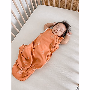 Ecolino Organic Cotton Baby Sleep Sack - 2-Way Zipper Baby Wearable Blanket - Toddler Sleeping Bag Sack - 18-36 Months - Desert