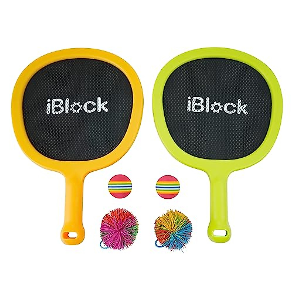 Portable Paddles and Bouncy Balls Set for Kids or Adults’ Indoor Outdoor Activities, Sport Game for Beginner or Intermediate Fun Play, Swing Racket in Beach Pool Backyard Playground Lawn Park or Court