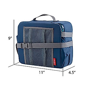 Nuby Easy Go Safety Lightweight High Chair Booster Seat, Great for Travel, Blue