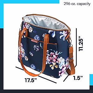 Arctic Zone Vienna Insulated Lunch Tote Bag for Women - Lunch Box Cooler Tote Bag - Millie Floral