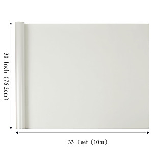 LaRibbons White Matte Wrapping Paper, 30 Inch x 33 Feet (82.5sq.ft) Solid Color Pearly-Lustre Paper, Gift Wrapping Paper Rolls for Wedding, Valentine's Day, Birthday, Christmas, Baby Shower